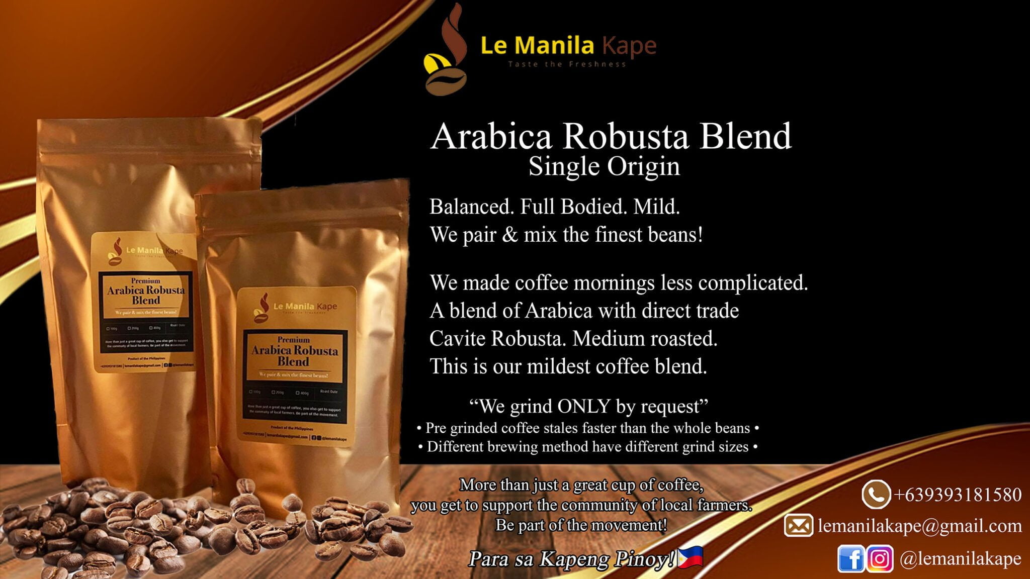 Le Manila Kape Taste the Freshness - JTarp Design