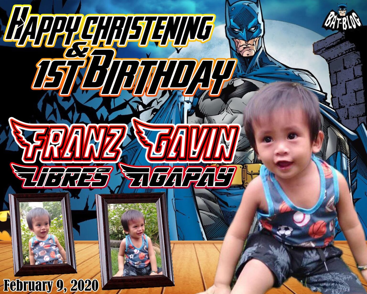 Batman Inspired Birthday Tarpaulin Design - Template |PSD File