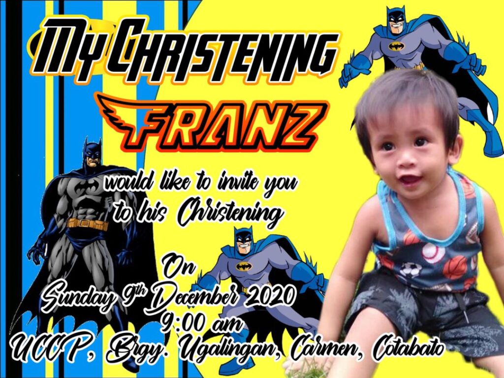 Batman Inspired Birthday Invitation Design - Template |PSD File