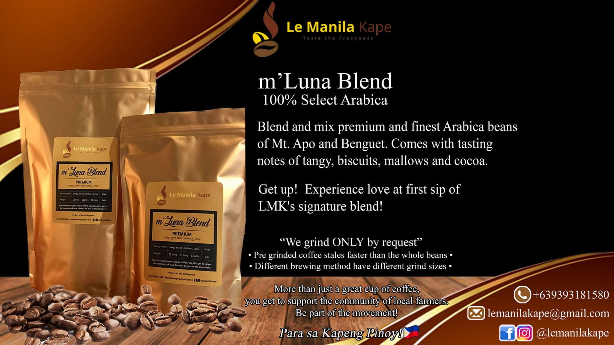 Le Manila Kape Taste the Freshness - JTarp Design