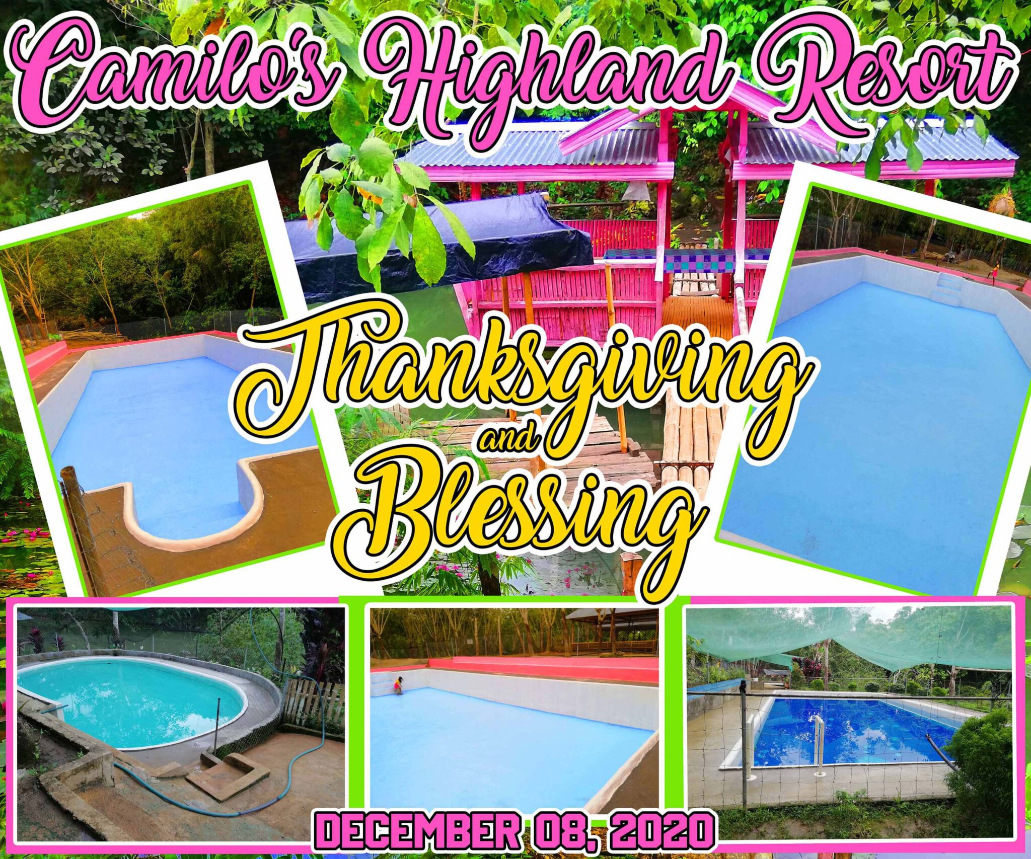 Camillo Highland Resort Tarpaulin Design