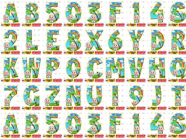 Cocomelon Free Printables: Alphabet Letters and Numbers – Printable ...