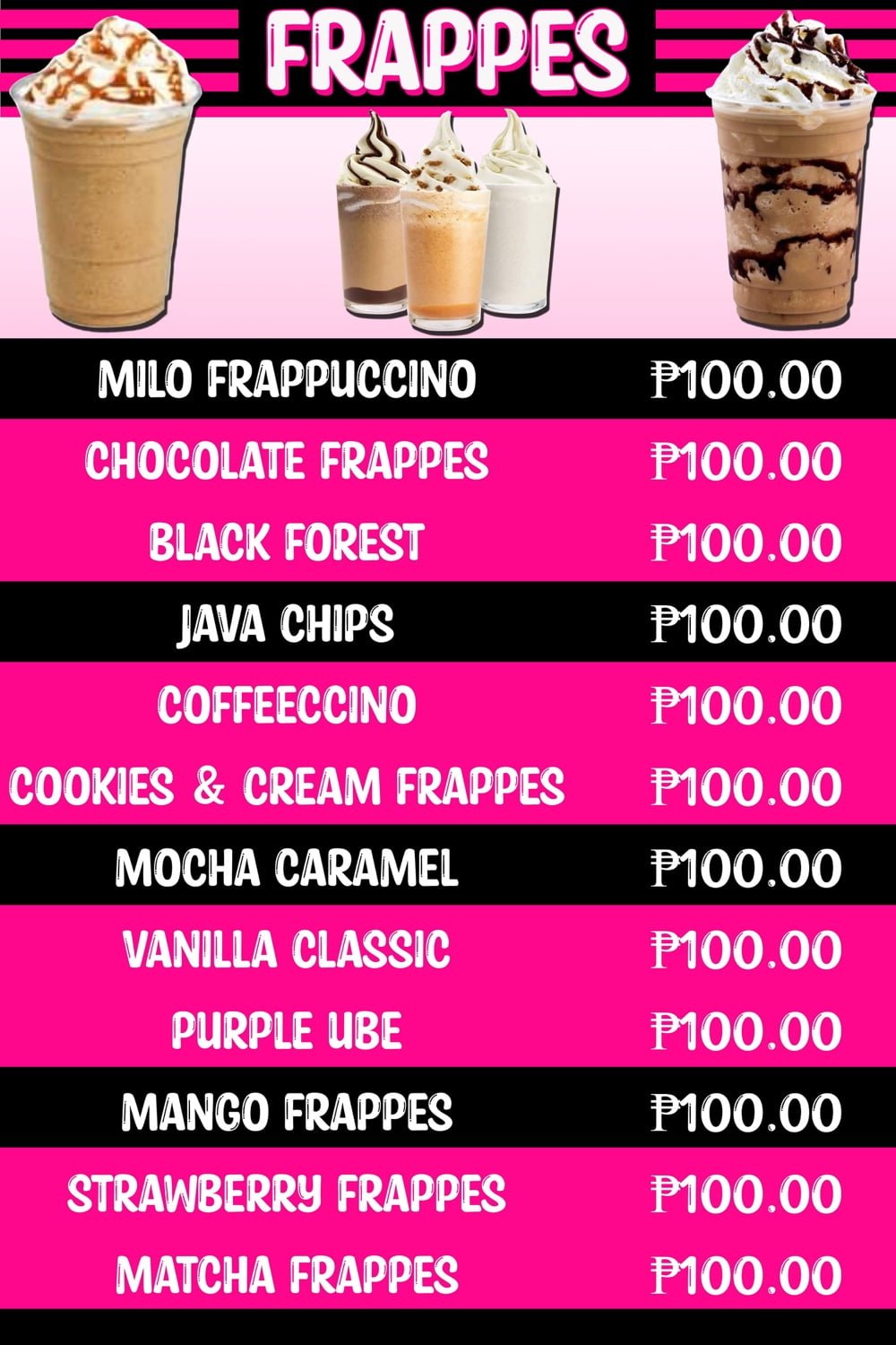 Business Tarpaulin Design for Donuts, Frappes, Milktea, Halo-halo and ...