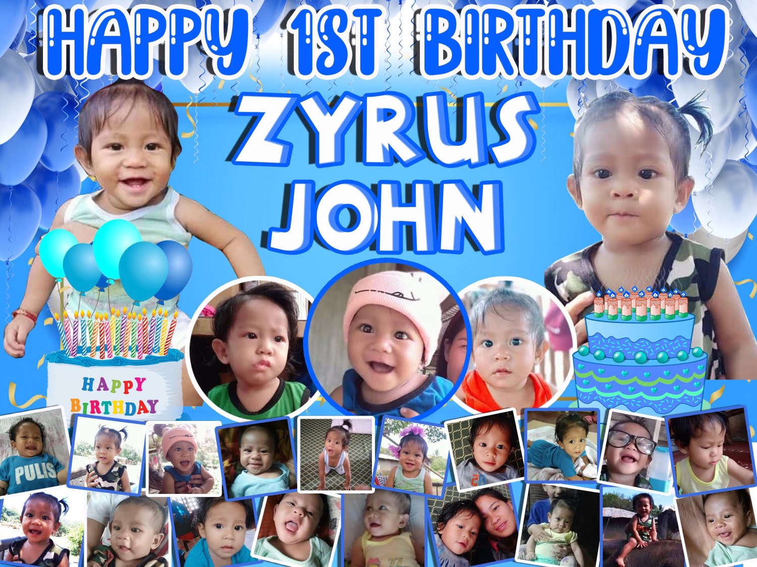 Blue Background For Birthday Tarpaulin Blue Background For Birthday Tarpaulin