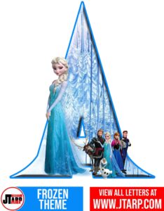 Free Printable Frozen Letters A-Z and Numbers 0-9 – Gallery | JTarp Design