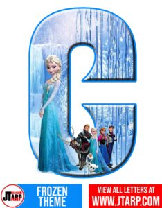 Printable Frozen Alphabet Letters A to Z