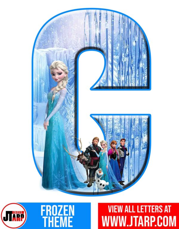 Free Printable Frozen Letters A-Z and Numbers 0-9 – Gallery | JTarp Design