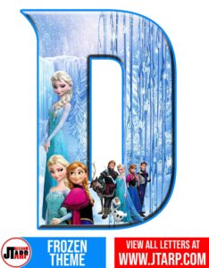 Printable Frozen Alphabet Letters A to Z