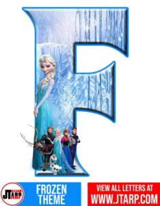 Printable Frozen Alphabet Letters A to Z