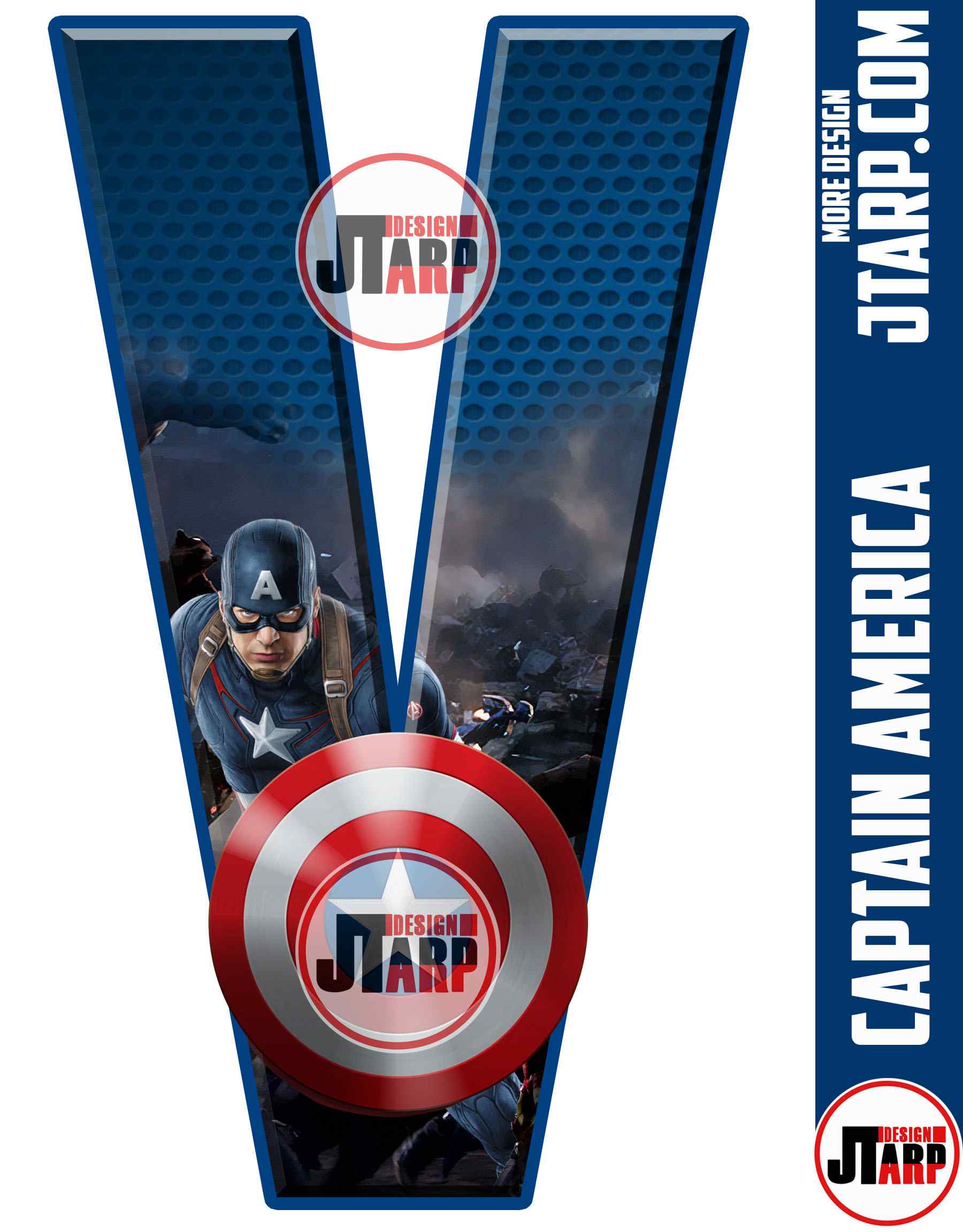 Avengers Free Printables [Captain America]: Letters and Numbers