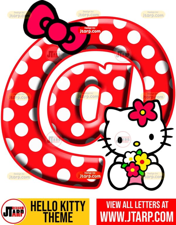 Hello Kitty Letters Printable A-Z and 0-9 – Printable | JTarp Design
