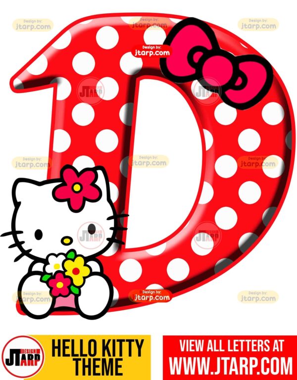 Hello Kitty Letters Printable A-Z and 0-9 – Printable | JTarp Design