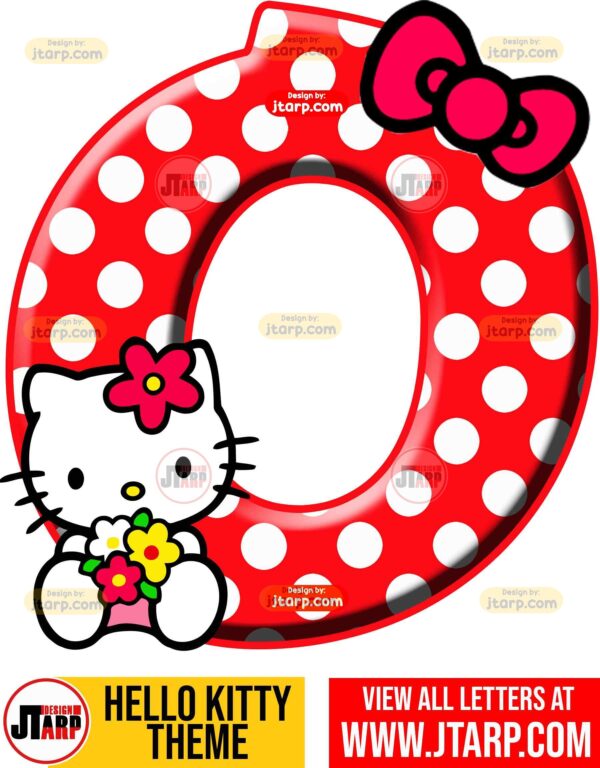 Hello Kitty Letters Printable A-Z and 0-9 – Printable | JTarp Design