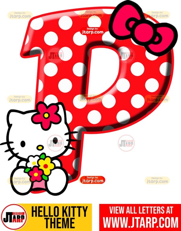 Hello Kitty Letters Printable A-Z and 0-9 – Printable | JTarp Design
