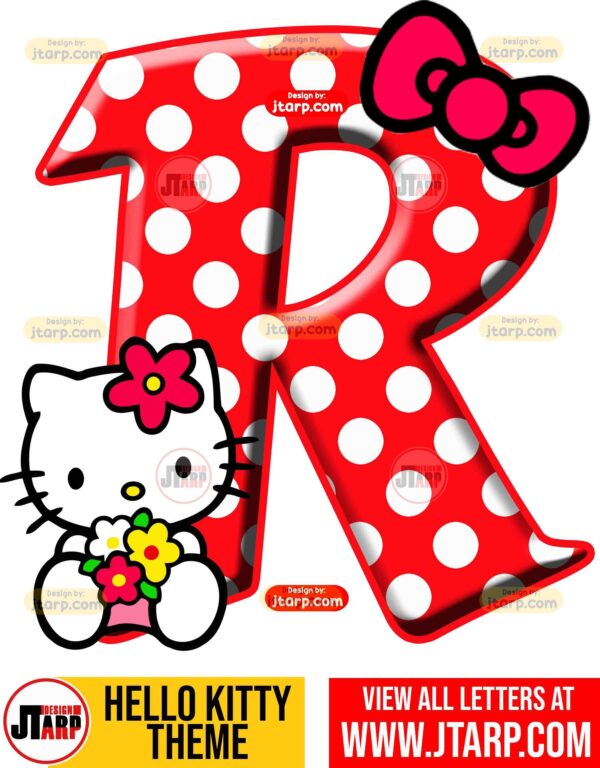 Hello Kitty Letters Printable A-Z and 0-9 – Printable | JTarp Design