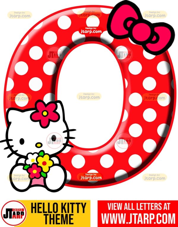 Hello Kitty Letters Printable A-Z and 0-9 – Printable | JTarp Design