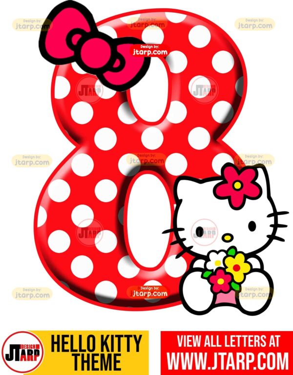 Hello Kitty Letters Printable A-Z and 0-9 – Printable | JTarp Design