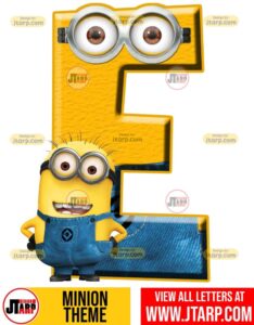 Minion Alphabet Letters and Numbers Free Printables - JTarp Design