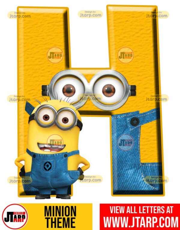 Minion Alphabet Letters and Numbers Free Printables - JTarp Design