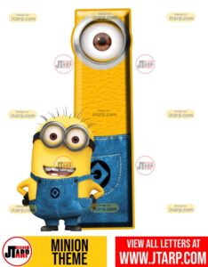 Minion Alphabet Letters A to Z