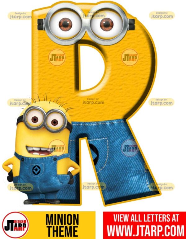 Minion Alphabet Letters and Numbers Free Printables - JTarp Design
