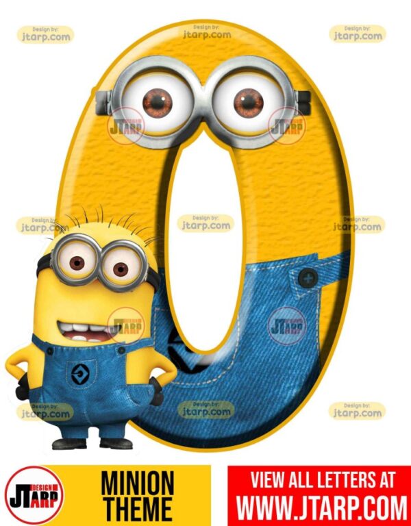 Minion Alphabet Letters and Numbers Free Printables - JTarp Design
