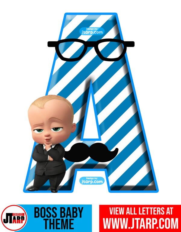 Boss Baby Alphabet Letters and Numbers Free Printables - JTarp Design