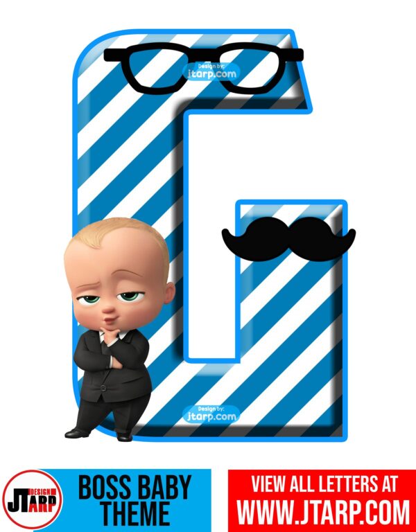 Boss Baby Alphabet Letters and Numbers Free Printables - JTarp Design