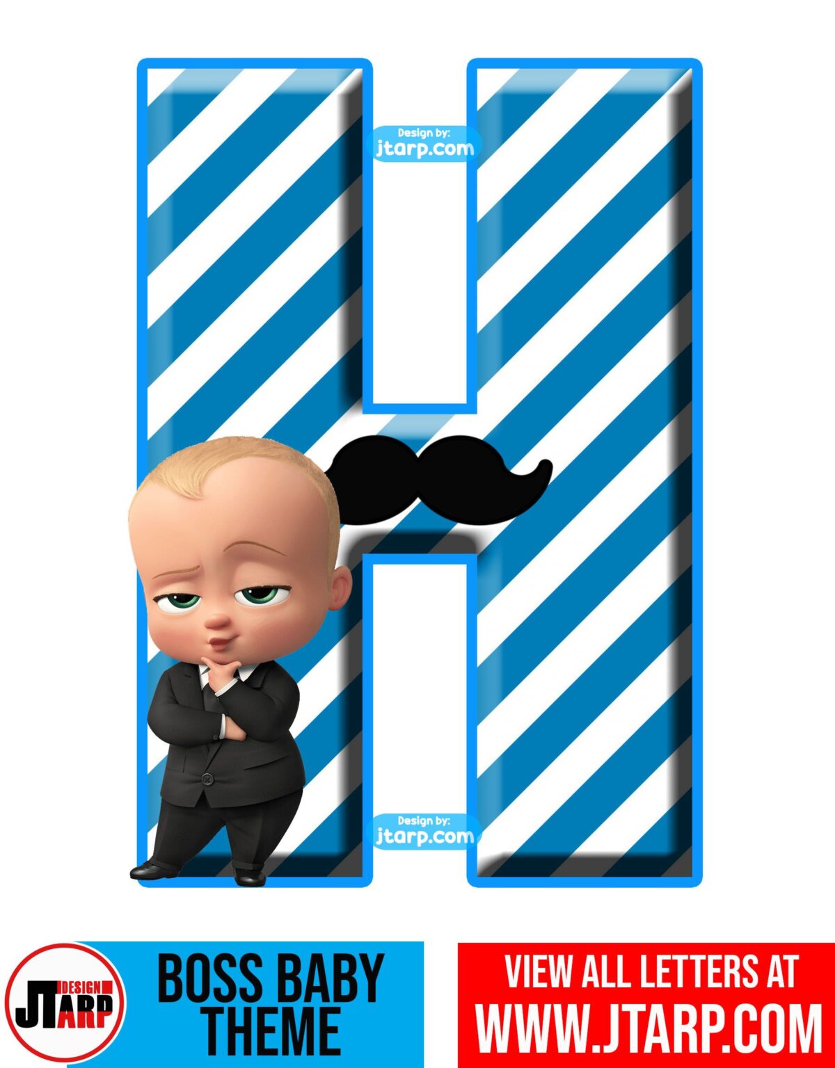 Boss Baby Alphabet Letters and Numbers Free Printables - JTarp Design