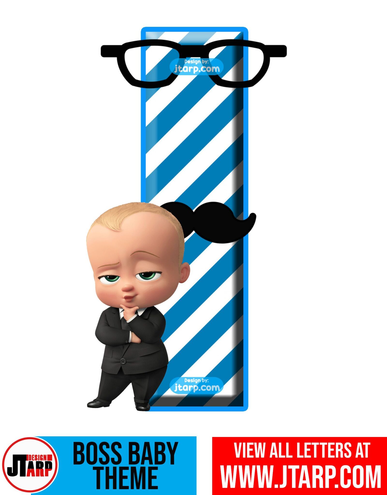 Boss Baby Alphabet Letters and Numbers Free Printables - JTarp Design