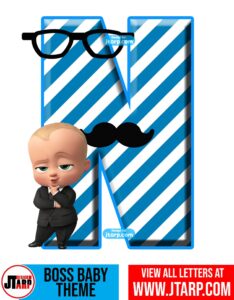 Boss Baby Alphabet Letters and Numbers Free Printables - JTarp Design