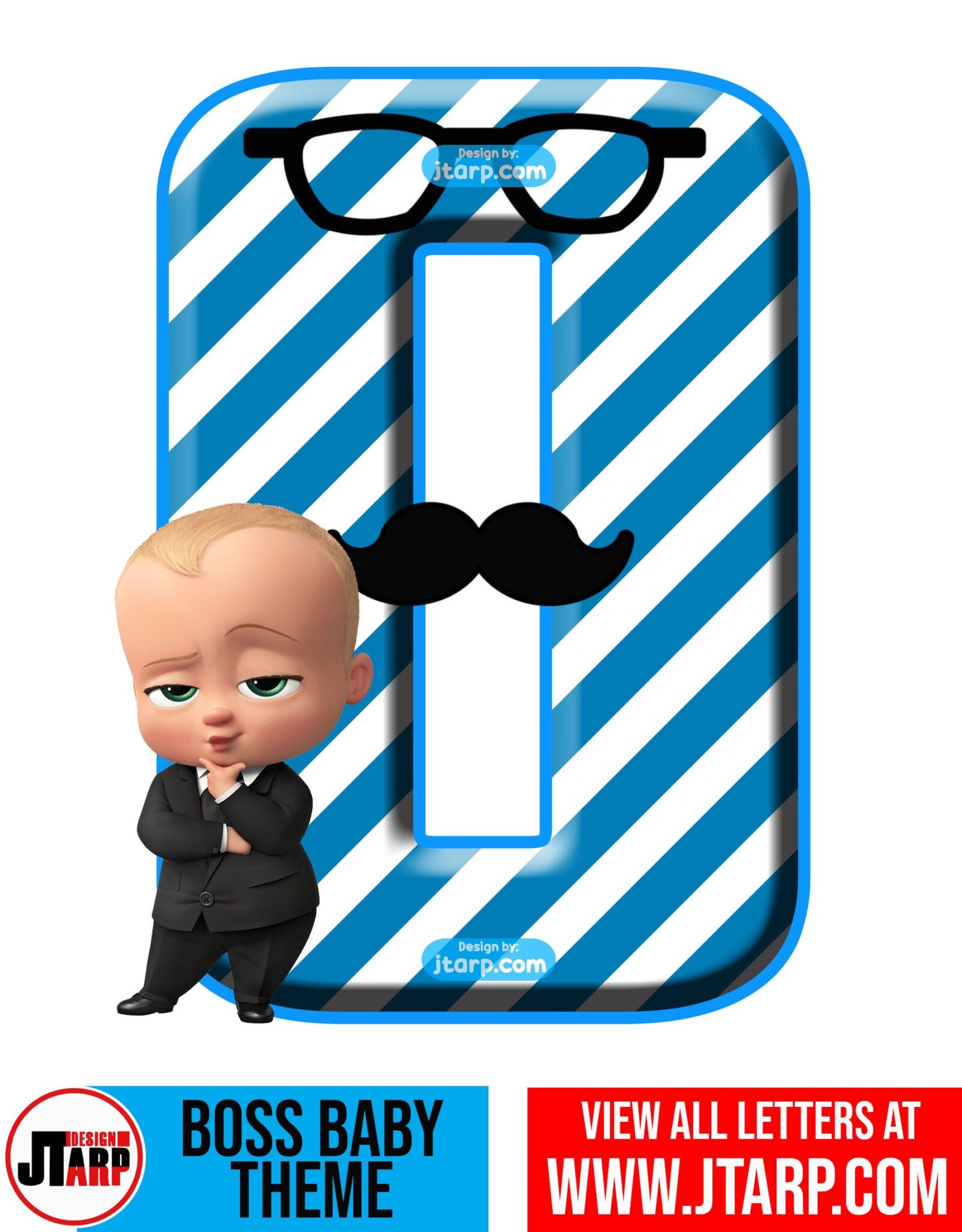 Boss Baby Alphabet Letters 0 to 9
