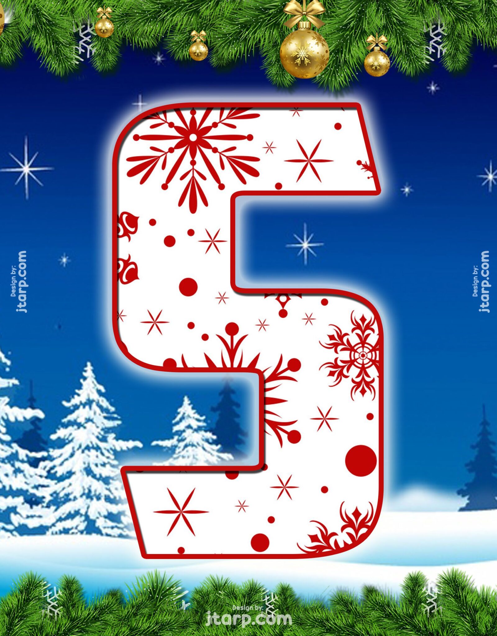 Christmas Banner Free Printable Letter S