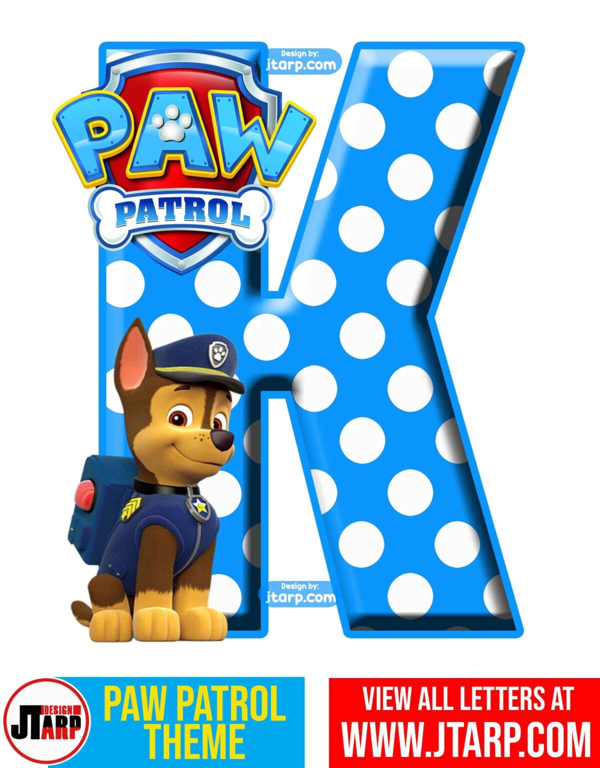 Alphabet Paw Patrol Letters and Numbers Free Printable - JTarp Design
