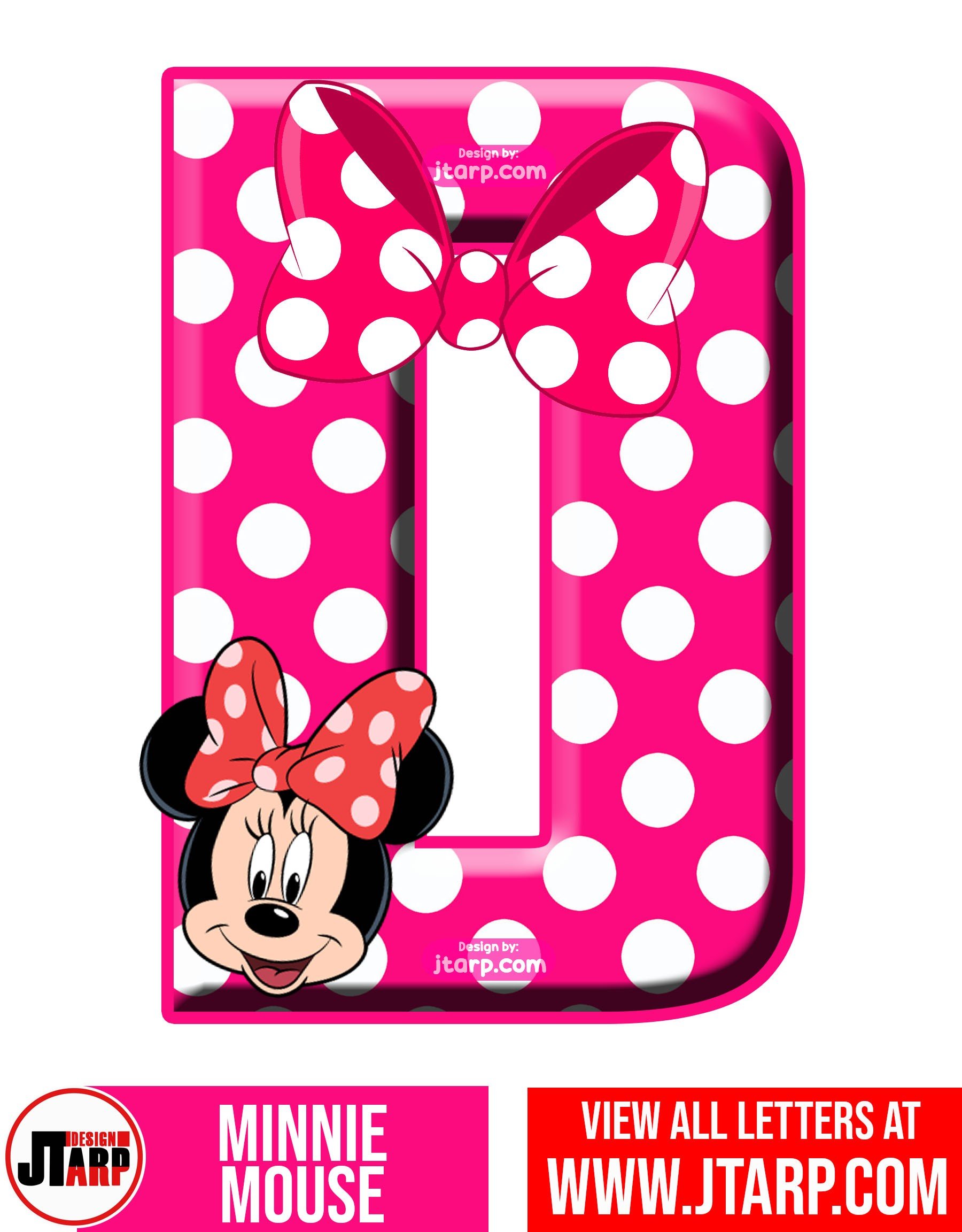Free Printable Minnie Mouse Alphabet Letters – Printable | JTarp Design