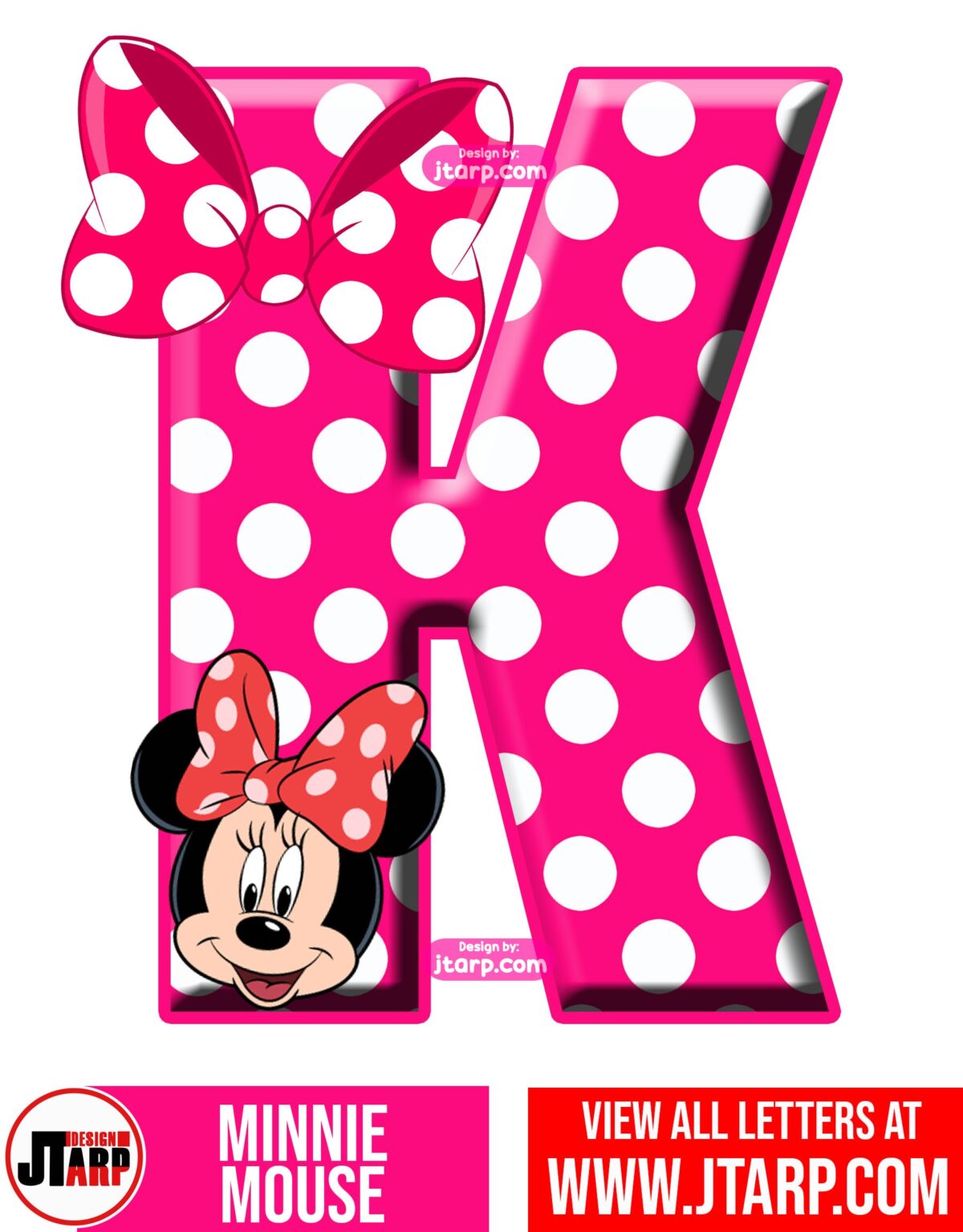 Free Printable Minnie Mouse Alphabet Letters – Printable | JTarp Design
