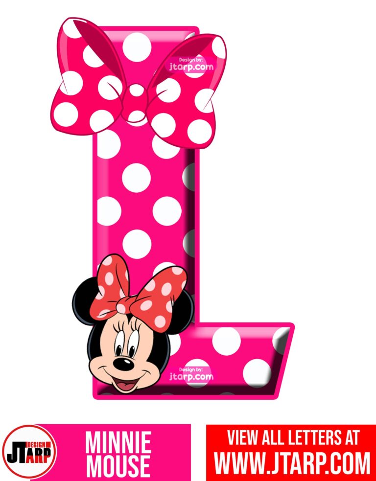 Free Printable Minnie Mouse Alphabet Letters – Printable | JTarp Design