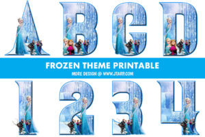 Free Printable Frozen Letters A-Z and Numbers 0-9 – Gallery | JTarp Design