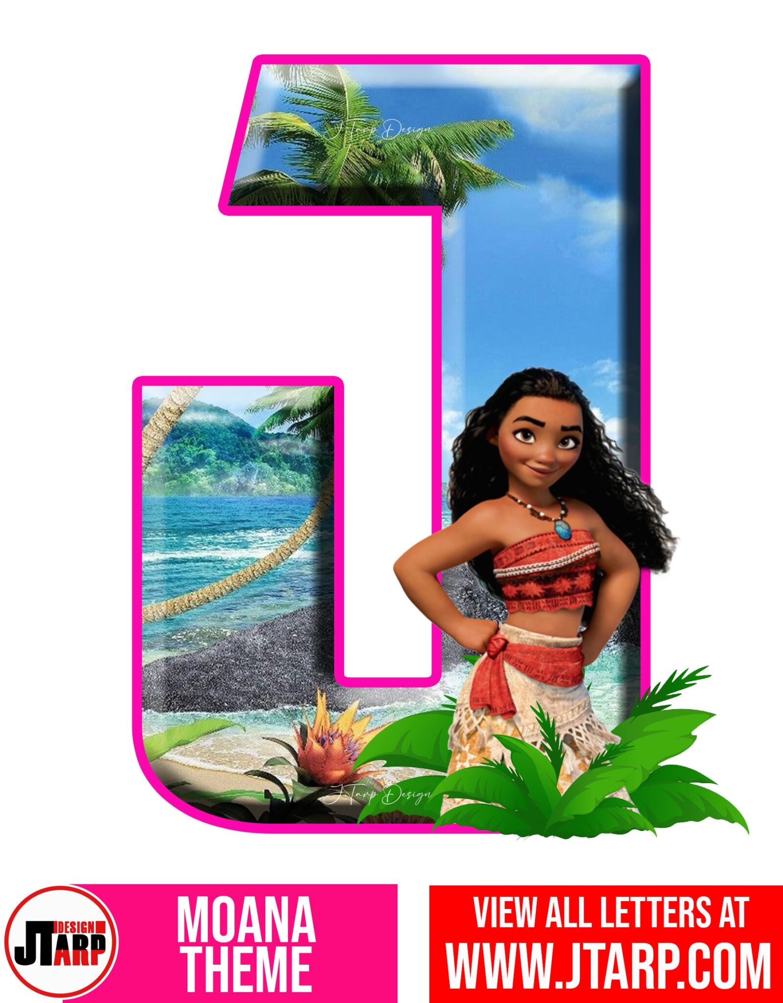 Moana Alphabet Letters and Numbers Free Printable - Printable