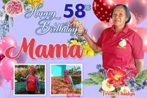 58th Birthday Tarpaulin Design - Flower Background – Tarpaulin | JTarp ...