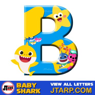 Baby Shark Printable Letters and Numbers - Free Download – Printable ...