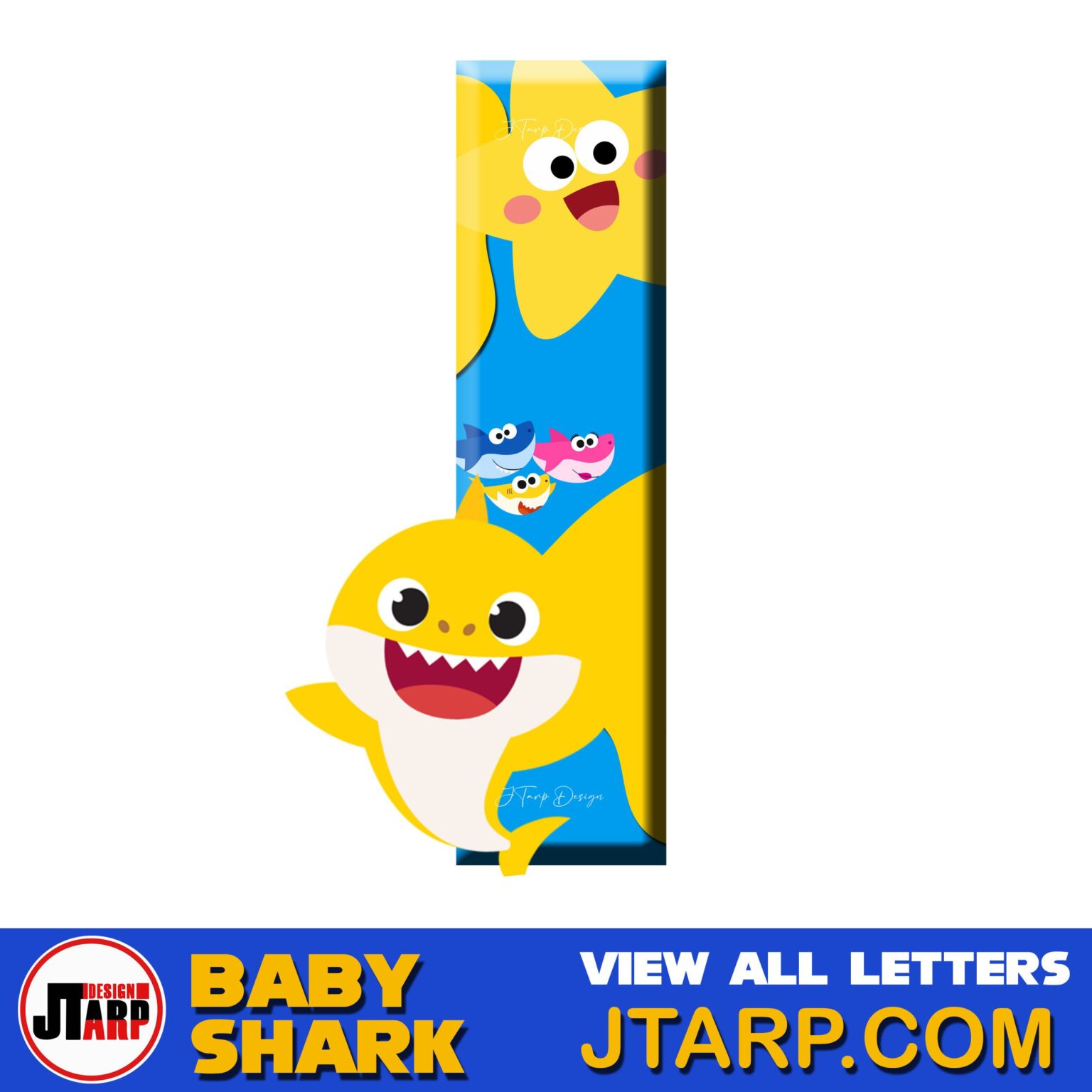Baby Shark Printable Letters and Numbers - Free Download – Printable ...