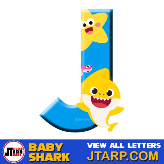 Baby Shark Printable Letters and Numbers - Free Download – Printable ...