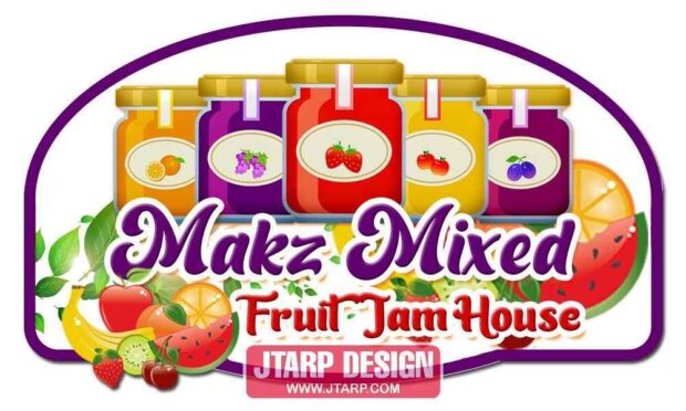 Makz Mixed Fruit Jam Tarpaulin Logo Design – Business | JTarp Design