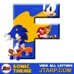 FREE Sonic the Hedgehog Printable Letters and Numbers 3D