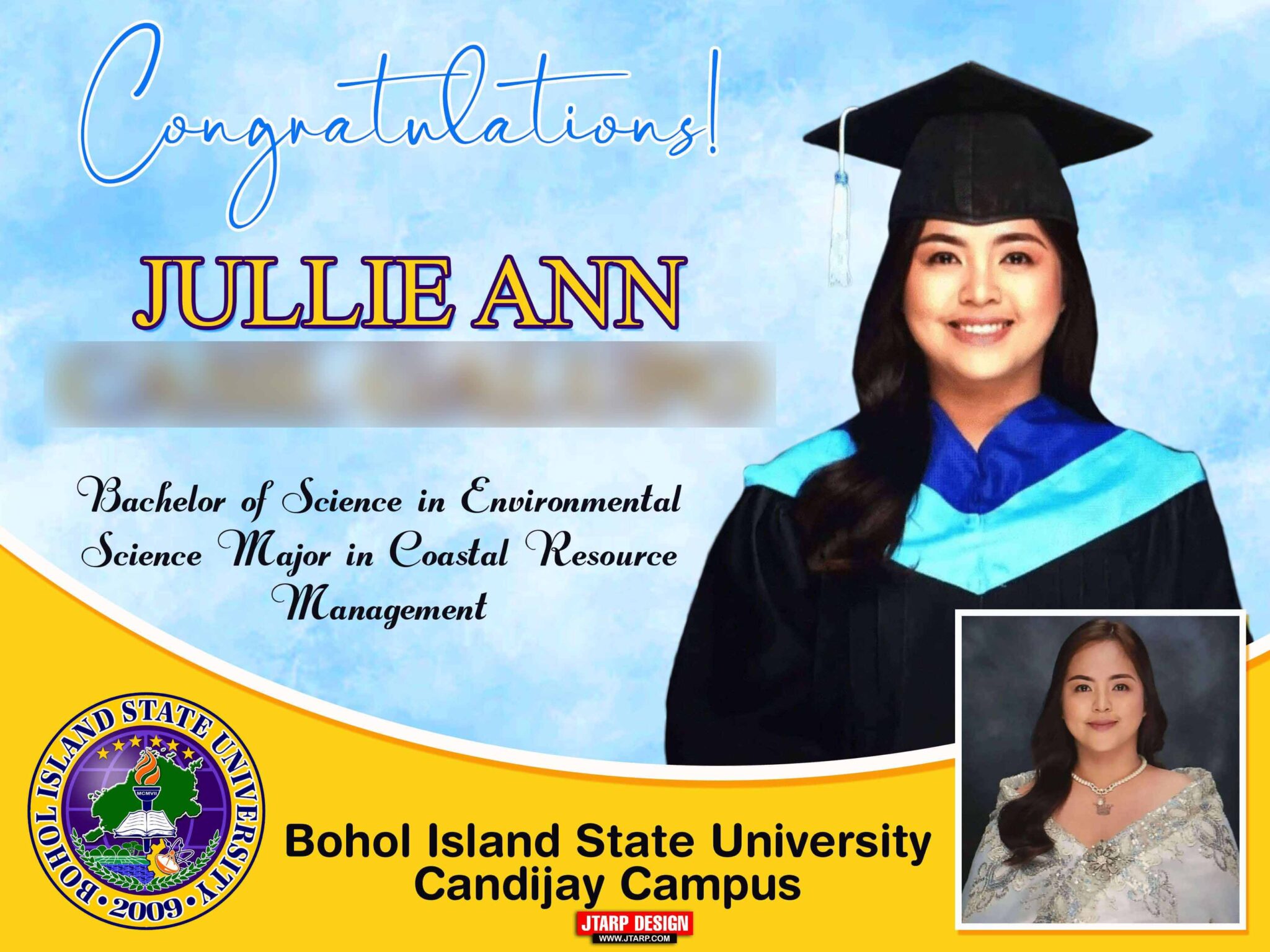 Congratulations Jullie Ann: BS in Environmental Science – Graduation ...