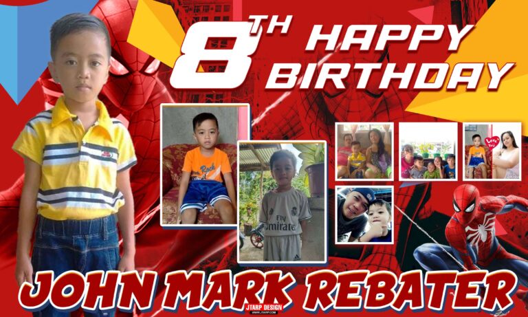 John Mark's 8th Birthday Spiderman Tarpaulin Design – Tarpaulin | JTarp ...
