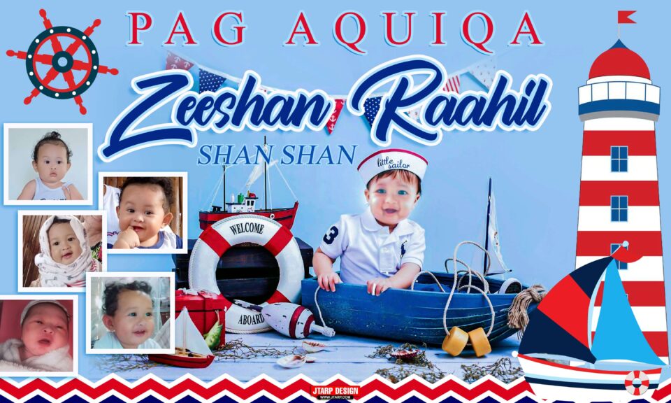 Pag Aquiqa Cocomelon and Nautical Theme – Christening | JTarp Design
