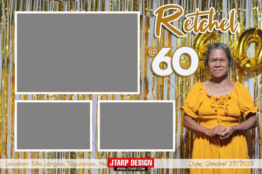 60th Birthday Gold Theme PhotoBooth - Photobooth - JTarp Design