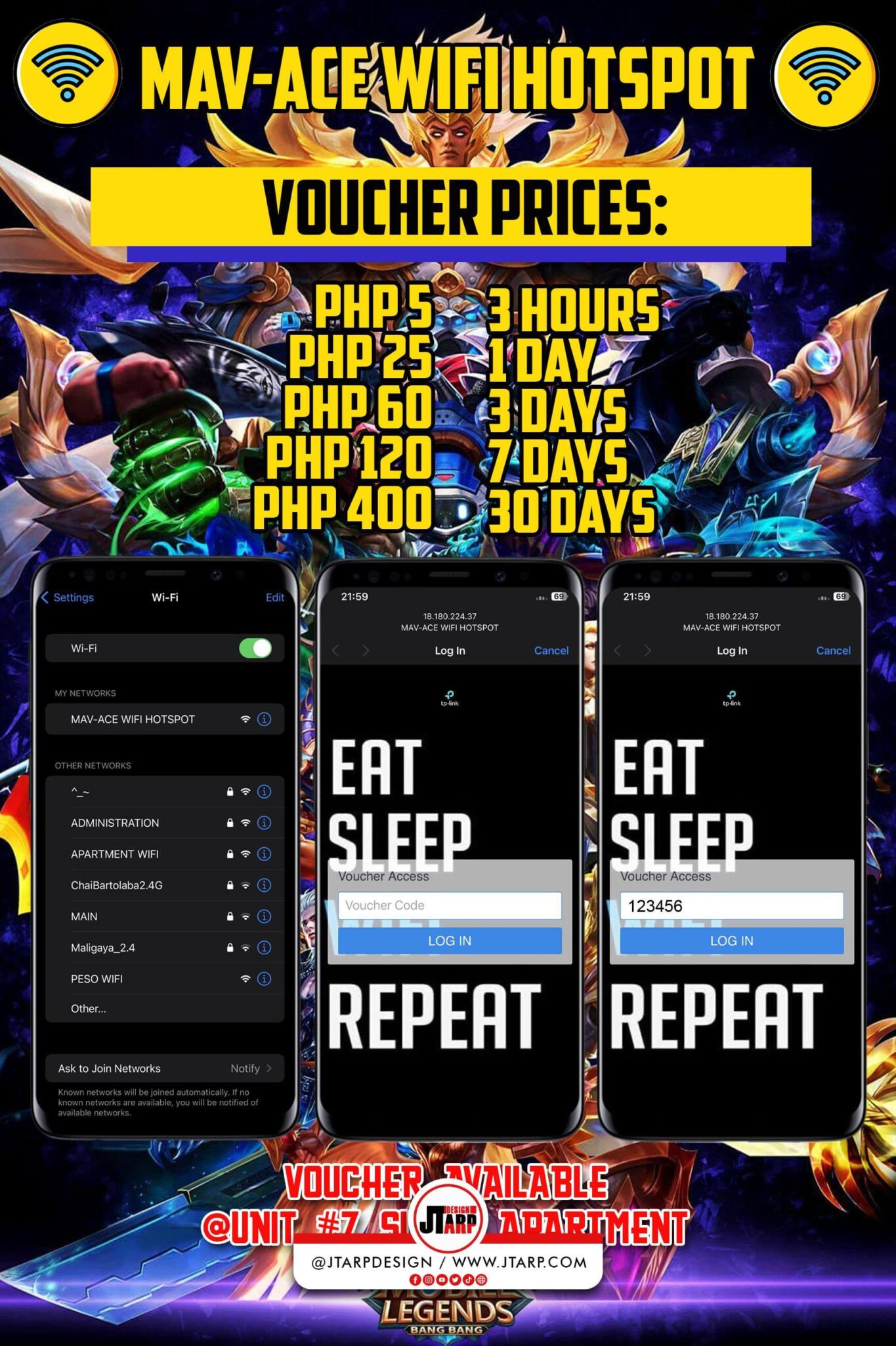 Ace Piso Wifi Tarpaulin Design